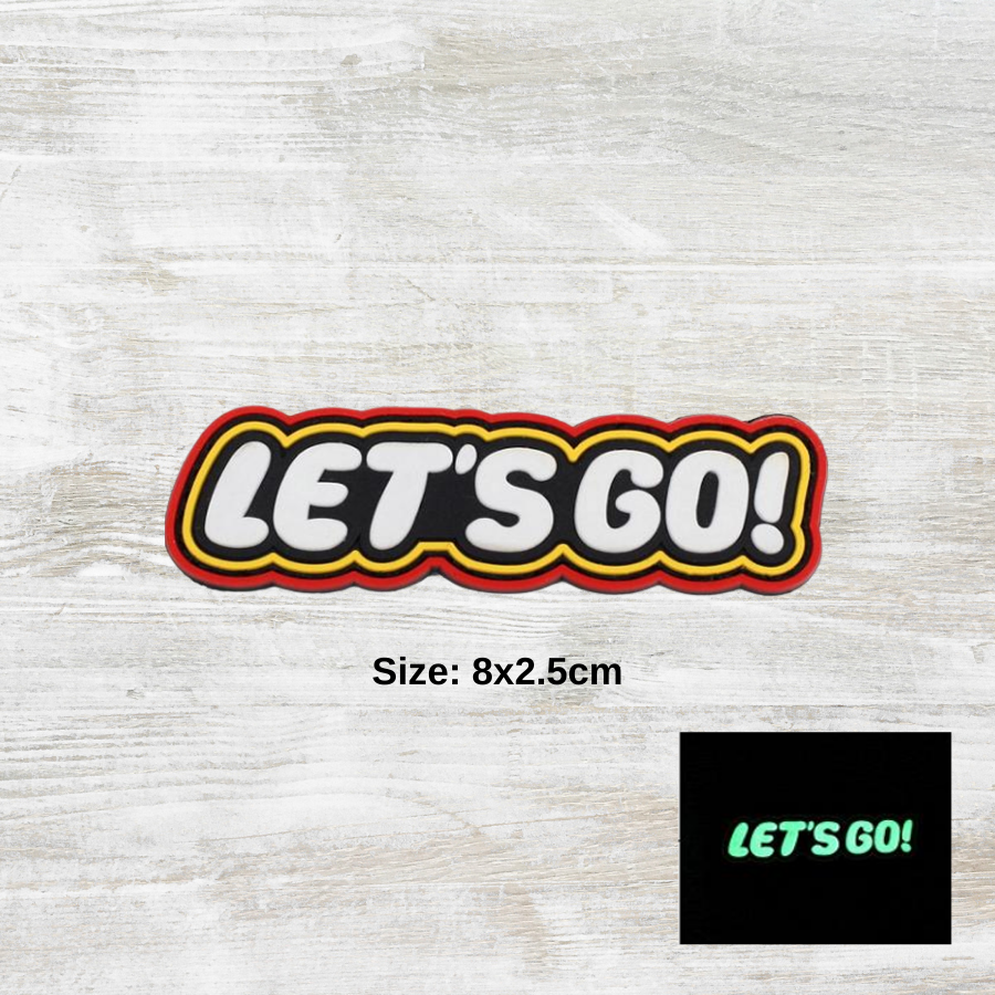Let's Go Luminous PVC Velcro Patch – Meniacc