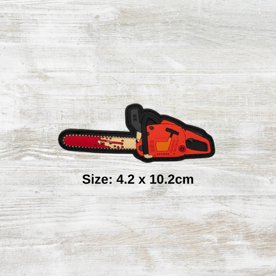 Chainsaw PVC Velcro Patch – Meniacc