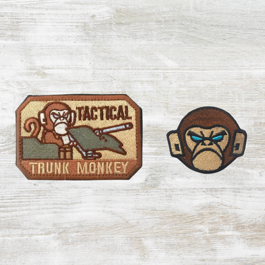 Tactical Trunk Monkey Embroidered Velcro Patch – Meniacc