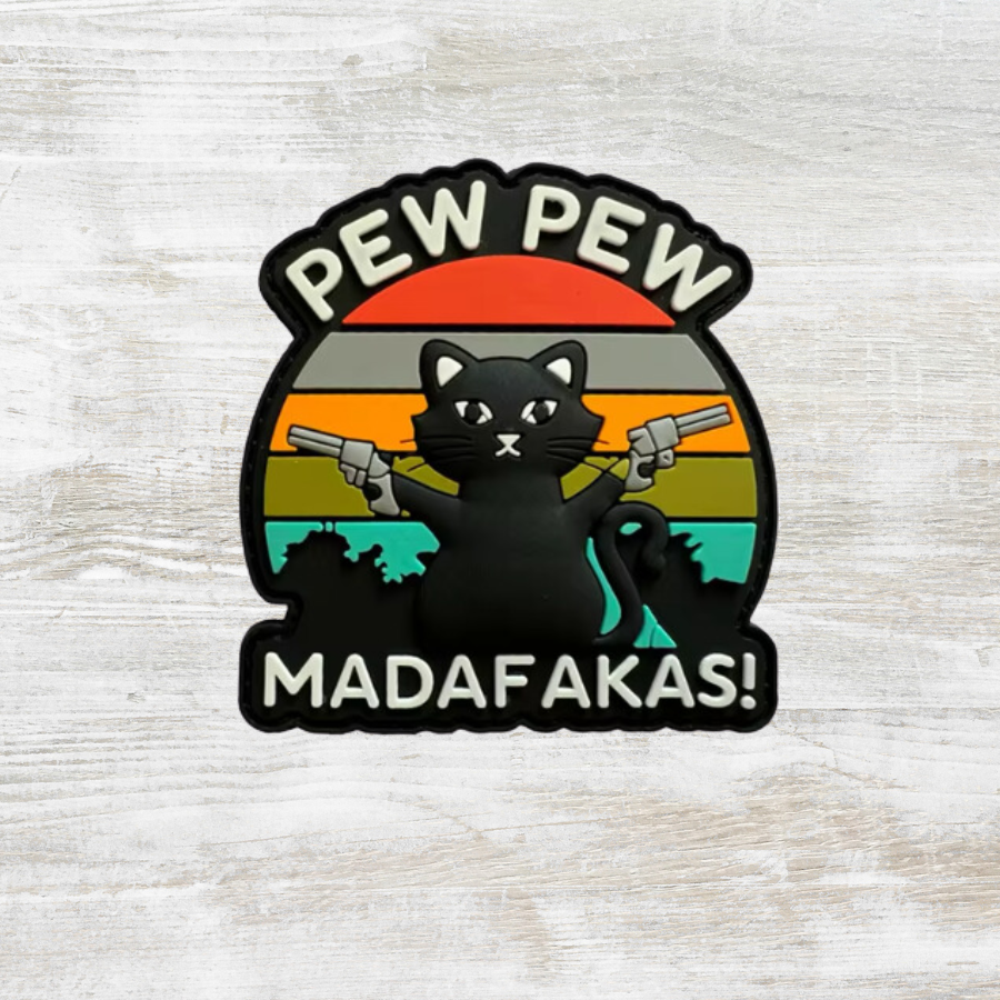 Pew Pew PVC Velcro Patch – Meniacc