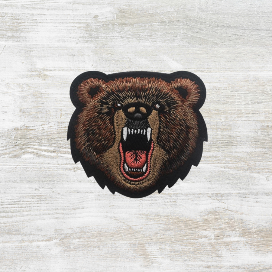 Bear/Wolf/Tiger Embroidered Velcro Patch – Meniacc