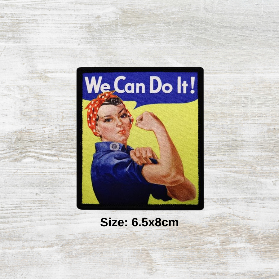 We Can Do It Woven Velcro Patch – Meniacc