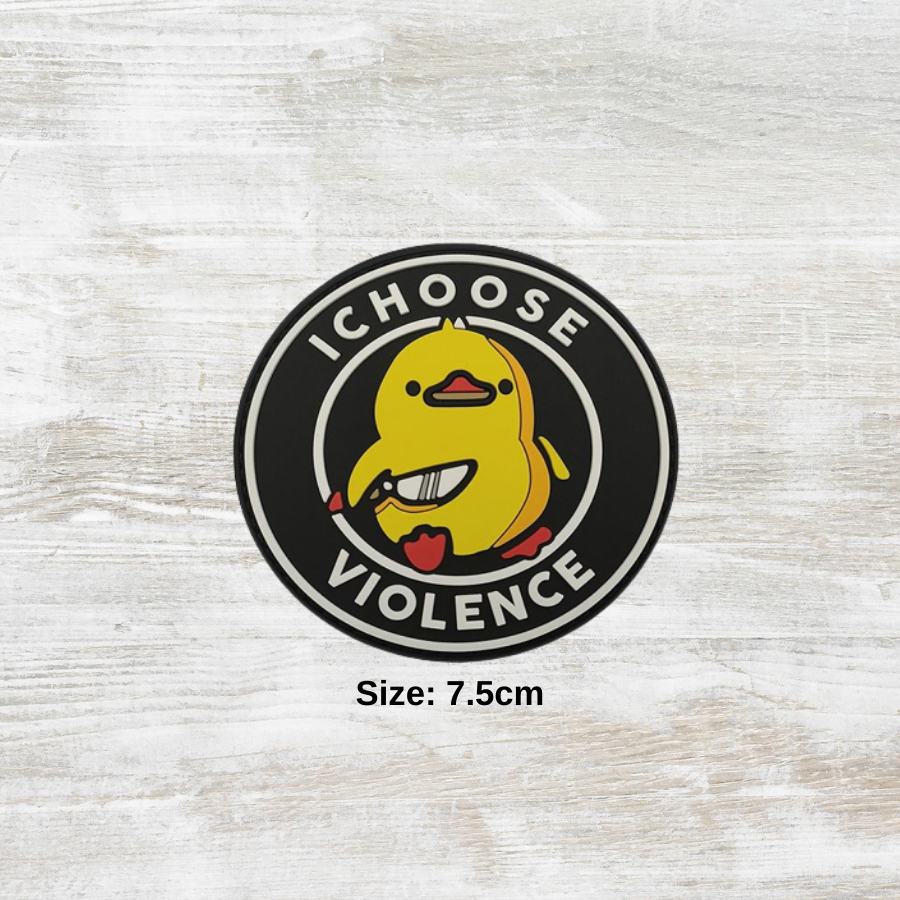 I Choose Violence/Certified Silly Goose PVC Velcro Patch – Meniacc