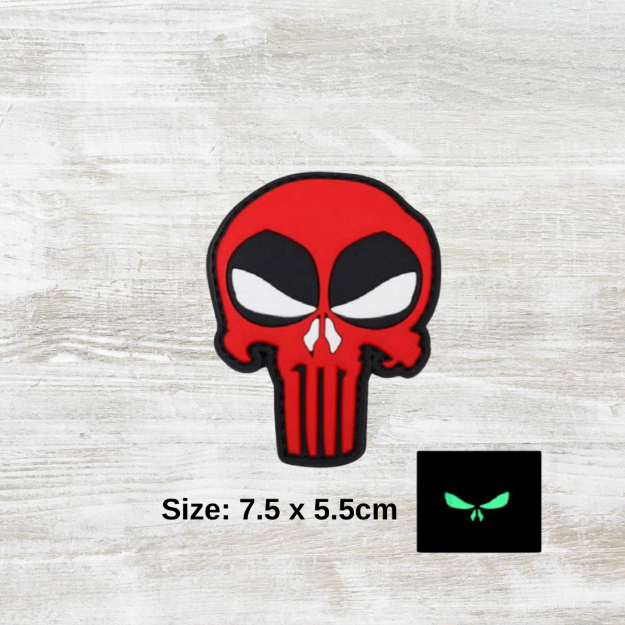 Deadpool/Punisher PVC Velcro Patch – Meniacc