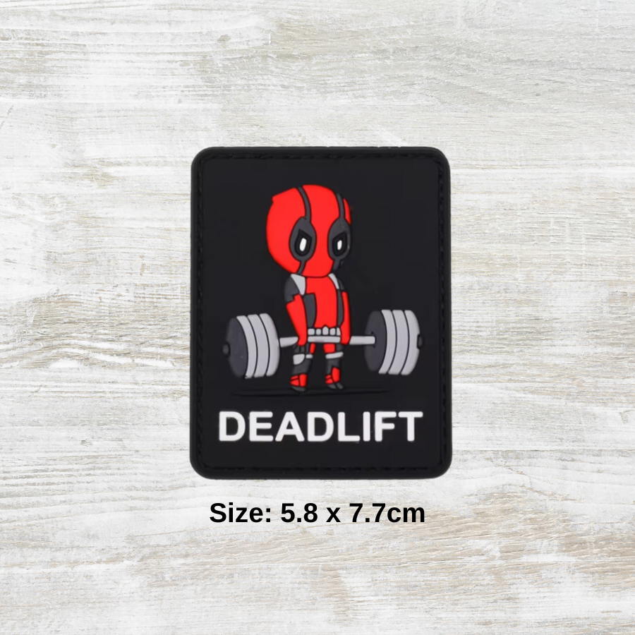 Dpool Deadlift PVC Velcro Patch – Meniacc
