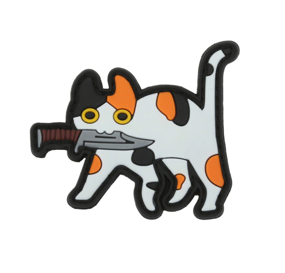 Knife Kitten PVC Velcro Patch – Meniacc